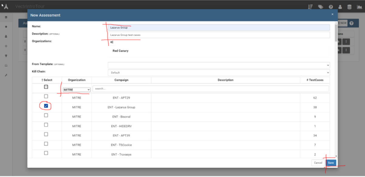 9. Your assessment will appear in the overview, after clicking on the ...